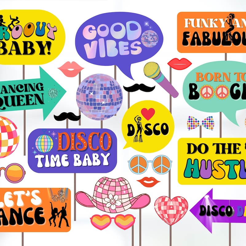 Disco Signs Photo Booth - Etsy