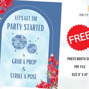 Dancing Queen Party Props Printable, Dancing Queen Photo Booth Props ...