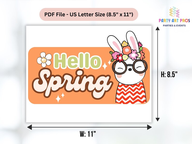 Spring Photo Booth Props: Easter Party Decorations (digital Download ...