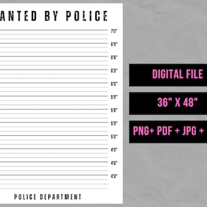 Mugshot Backdrop Bundle, Police Line Up, Jail Props, Police Theme, Jail ...