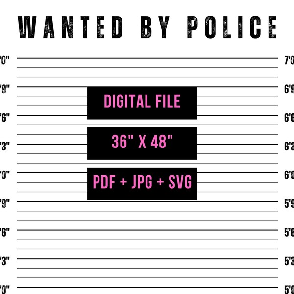 Mugshot Backdrop - Etsy