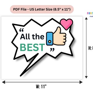 Farewell Photo Booth Props: Office Party Decorations (PDF) - Etsy