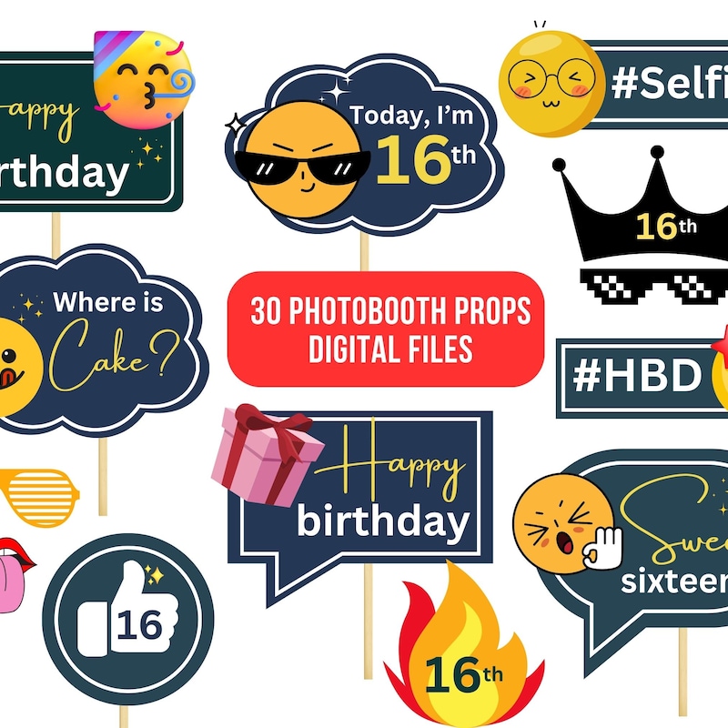 Birthday Props - Etsy