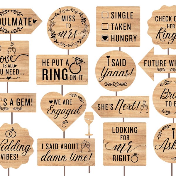 Engagement Photo Props - Etsy