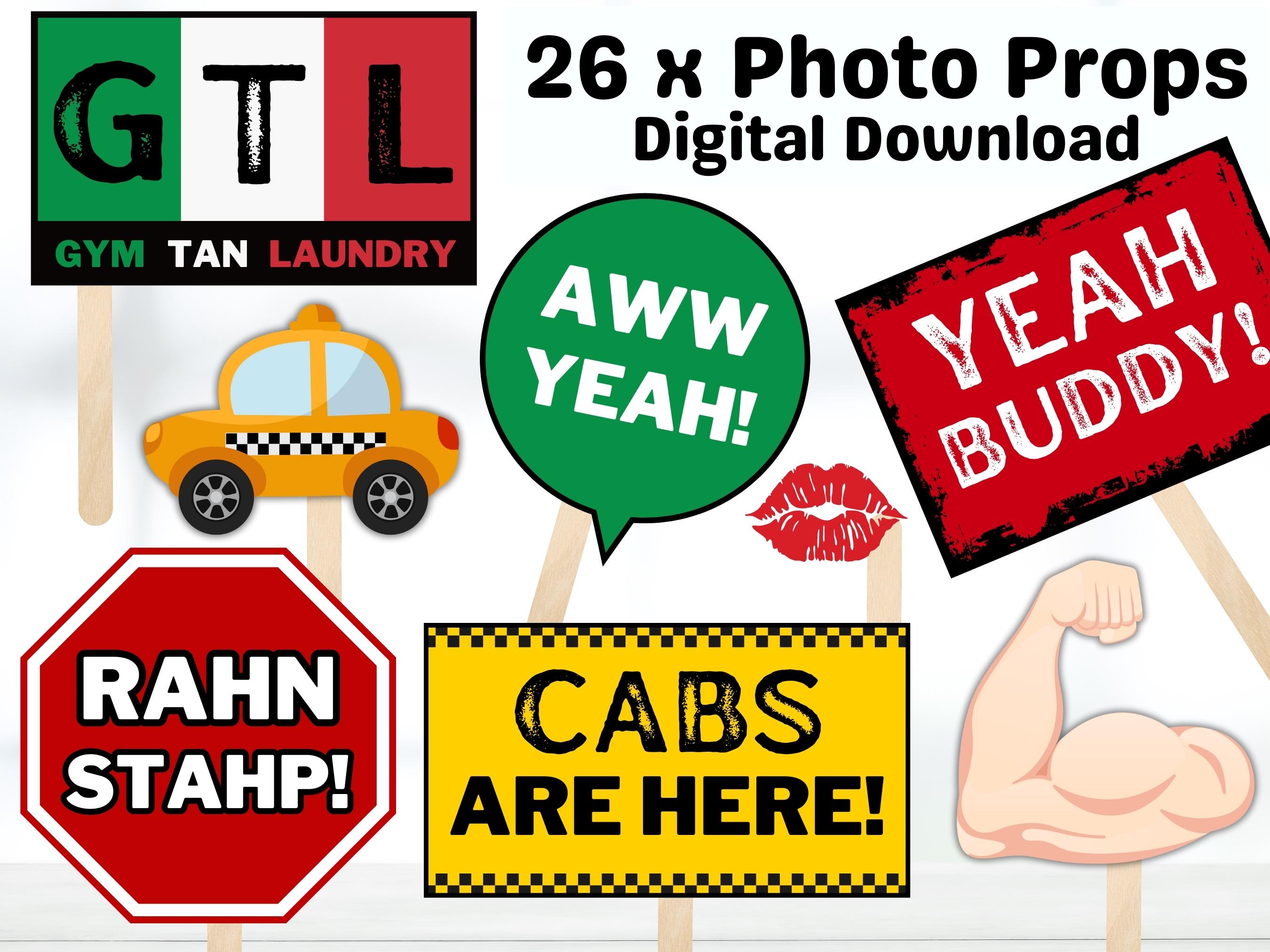 Jersey Inspired Party Props Printable, Shore Thing Party Photobooth ...