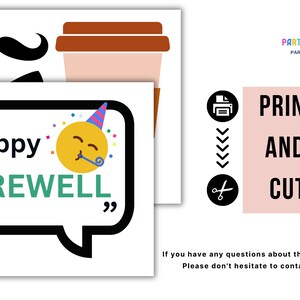 Farewell Photo Booth Props, Farewell Party Props, Office Photobooth ...