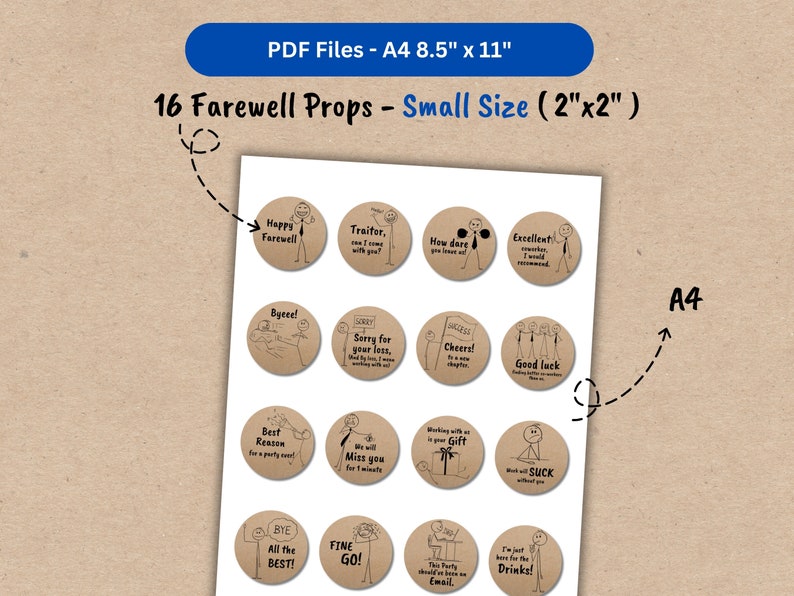 Farewell Photo Booth Props, Farewell Party Props, Office Photobooth ...
