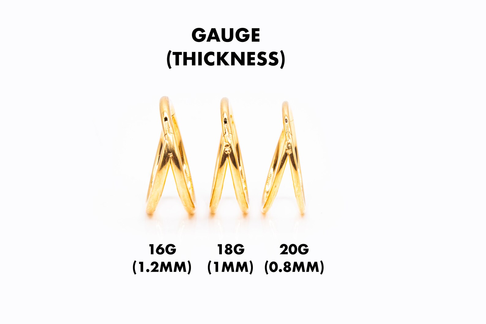 16G/18G/20G 5mm-10mm Double Ring Clicker Hoop Cartilage Earrings Helix ...