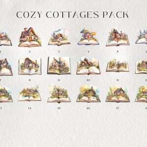 101 PNG Watercolor Fantasy Books Clipart Bundle, Open Book Clip Art ...