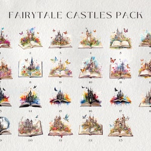 101 PNG Watercolor Fantasy Books Clipart Bundle, Open Book Clip Art ...