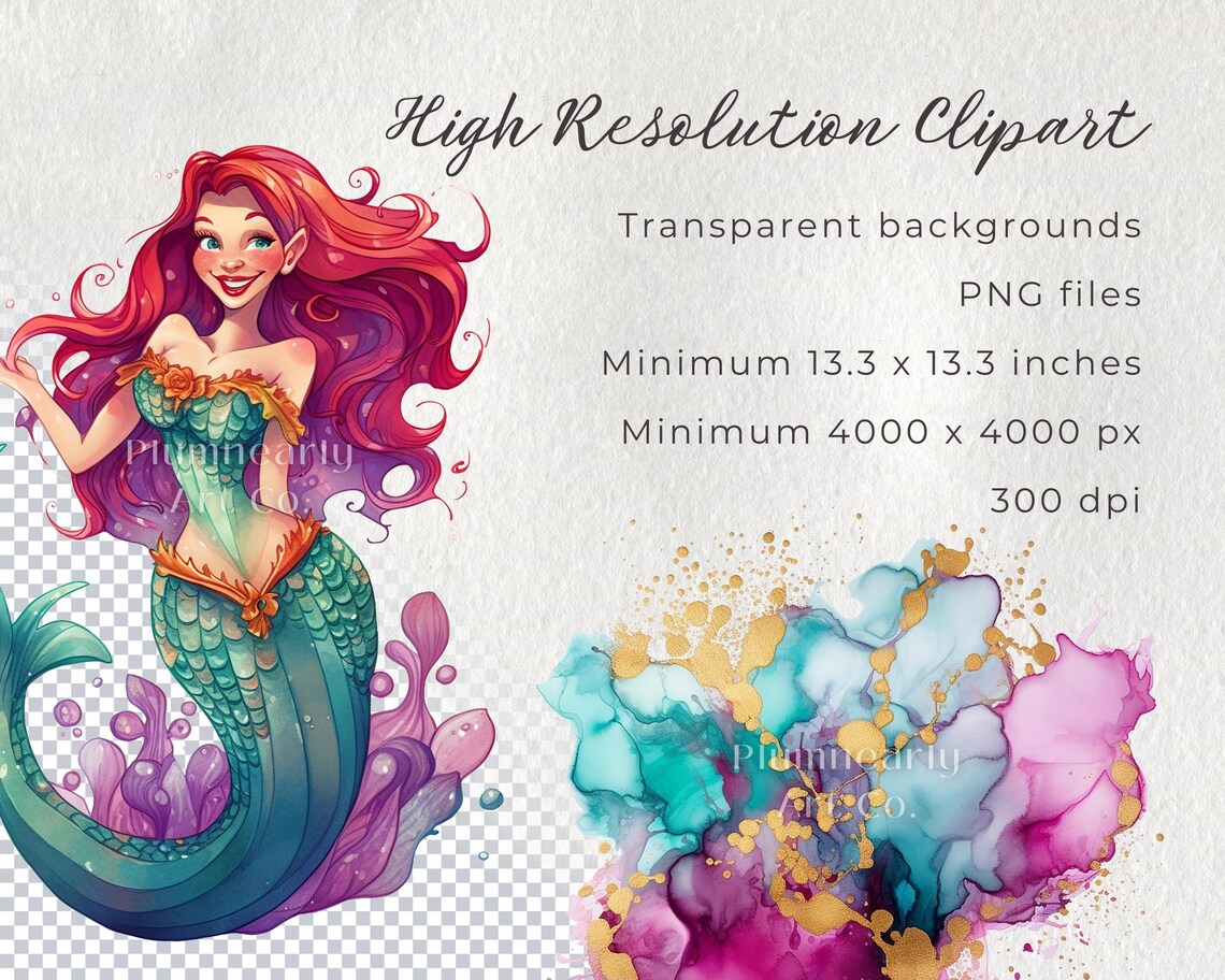 154 PNG Mermaid Art Bundle, Black Girl Magic Mermaid Clipart Mega ...