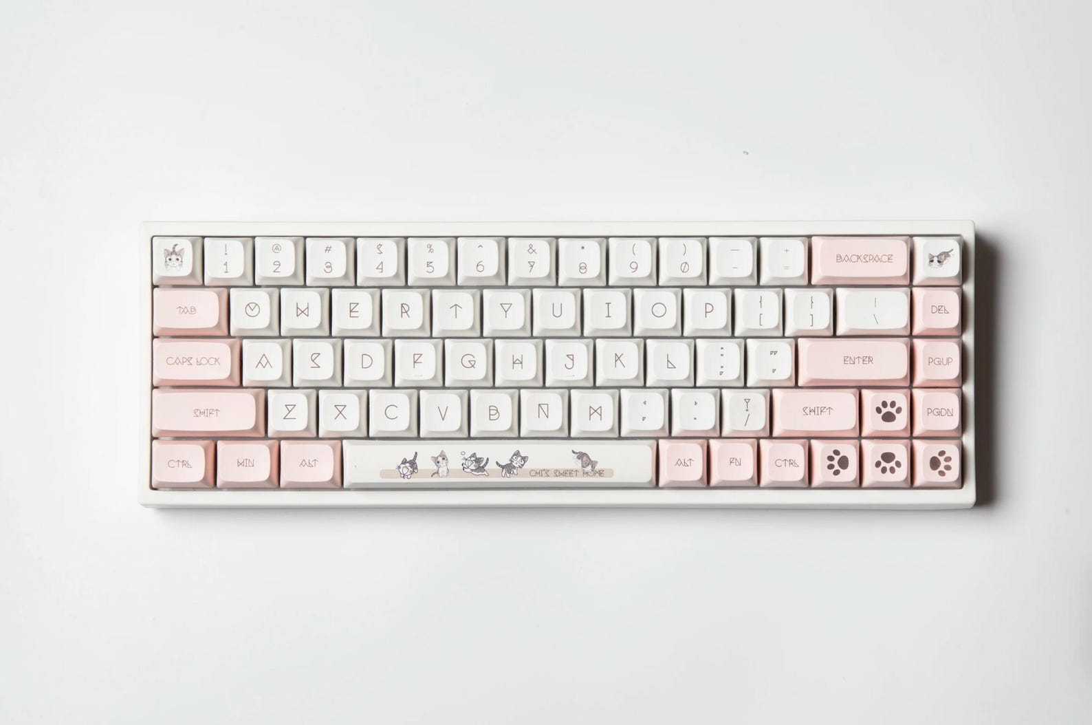 GMK Key Cap Pbt Dye Sub XDA Profile 136 Keys GMK Chis Cat Keycaps Pink ...