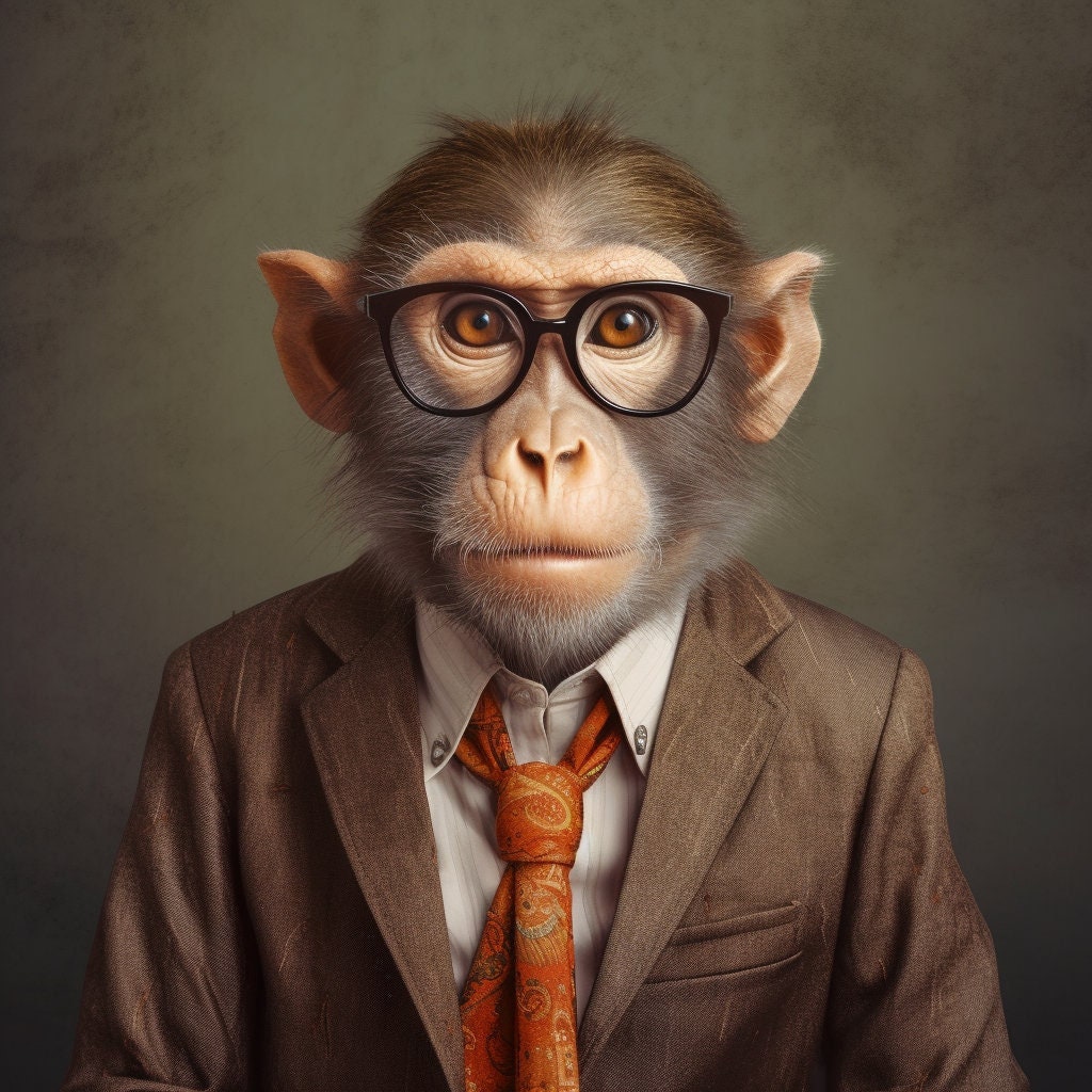 The Monkey I profile Picture PFP Downloadable Profile - Etsy