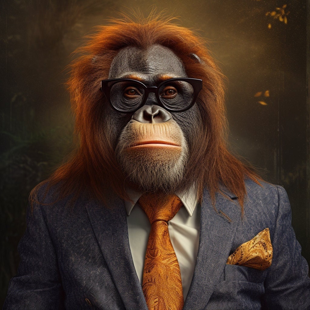 The Orangutan I profile Picture PFP Downloadable Profile - Etsy