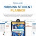 The Ultimate Nursing Student Digital Planner, Nursing Student Journal ...