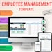 Employee Management Template: HR Planner, Schedule, Training (digital ...