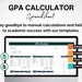 Professional Academic Gpa Calculator Google Sheets Template, School ...