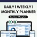 Customizable Excel Template Planner, Weekly Dashboard Planner, Excel ...