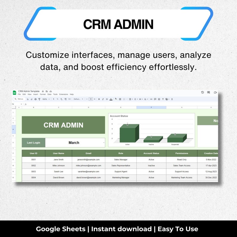 CRM Spreadsheet Template for Google Sheets, Crm Dashboard, Crm Real Estate, Client Tracker, Lead ...
