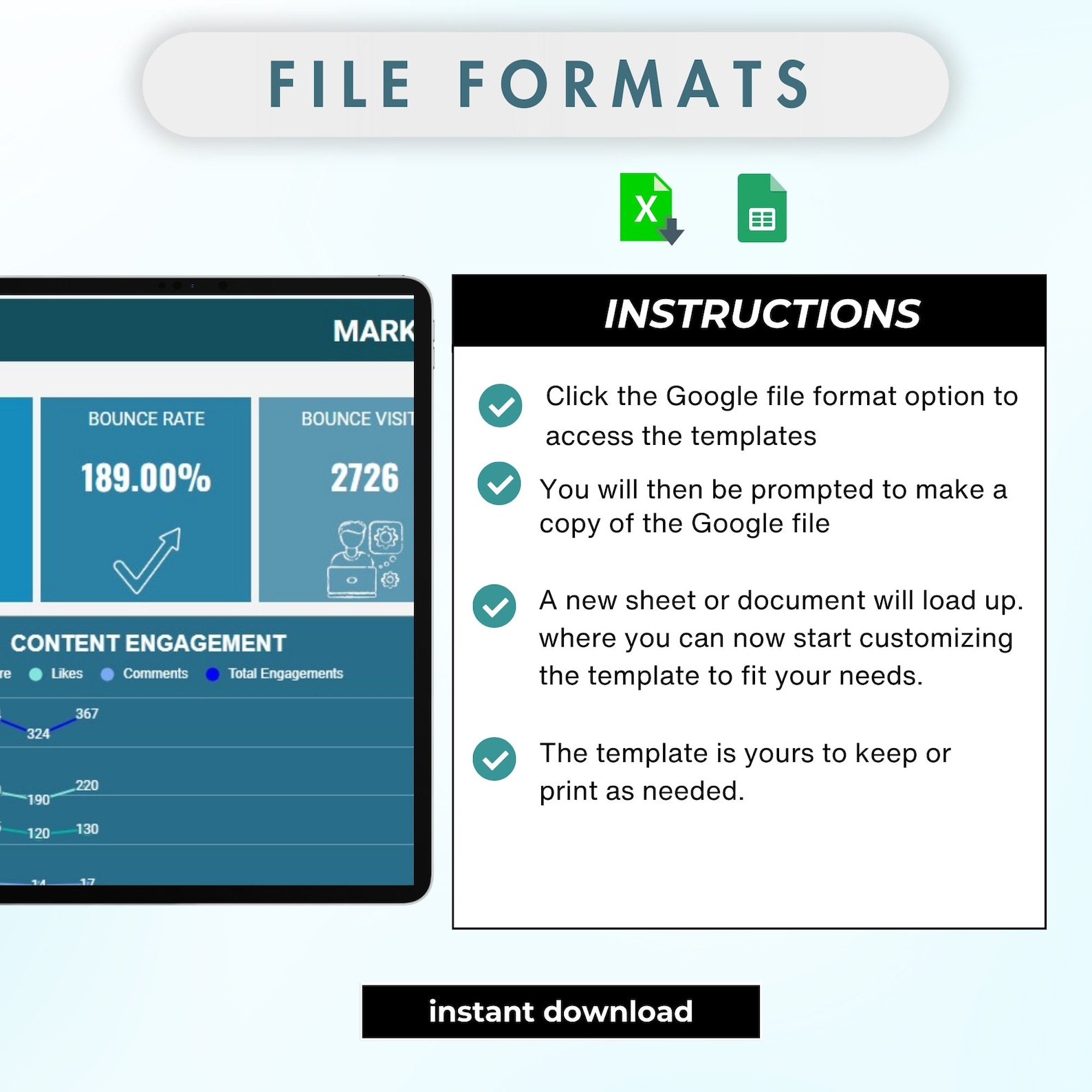 Marketing Kpi Dashboard Excel Template, Enhance Decision Making ...