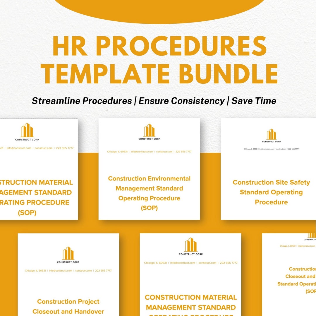 Construction HR Procedure Template Bundle, Enhance Human Resources ...