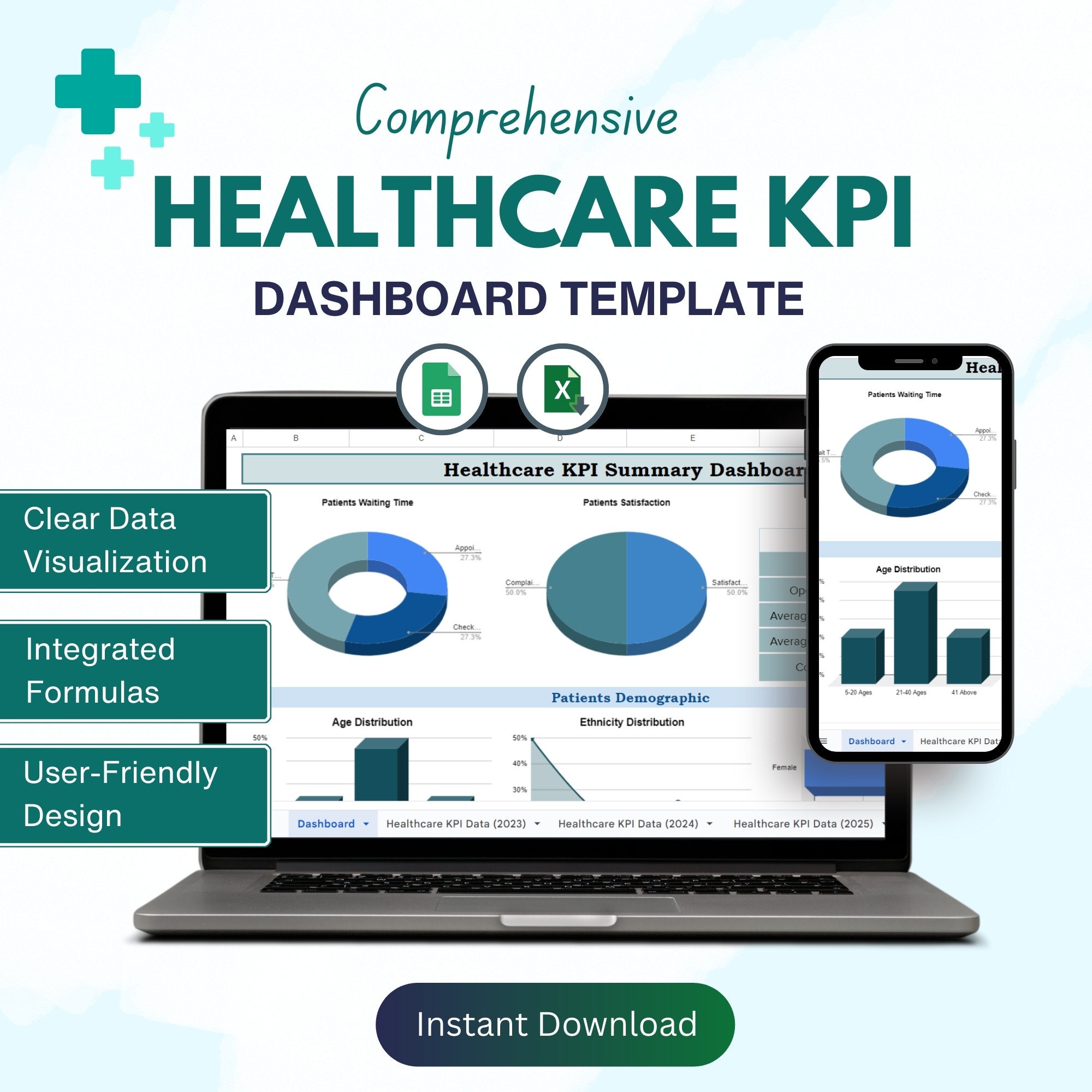 Healthcare Kpi Dashboard Template for Clinical Data Management ...