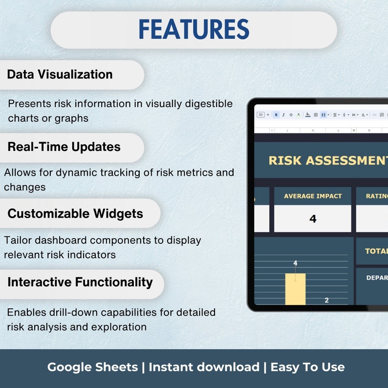 Risk Assessment Dashboard Template, Enhance Decision Making, Risk ...