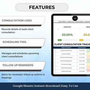 Law Firm Client Tracker Excel Template | Consultation Logs Scheduling ...