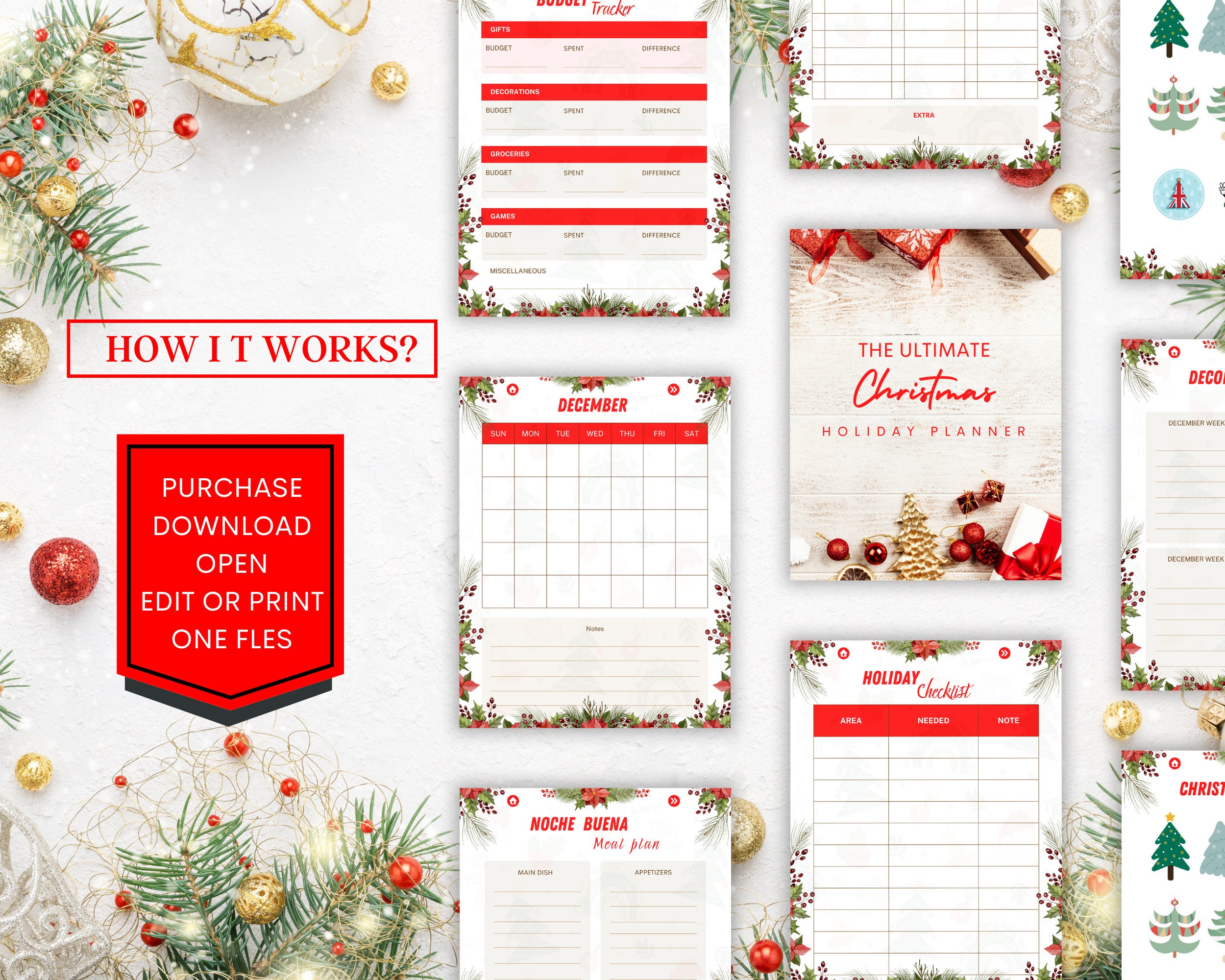 Christmas Planner Printable Christmas Planner Book Christmas Planner ...