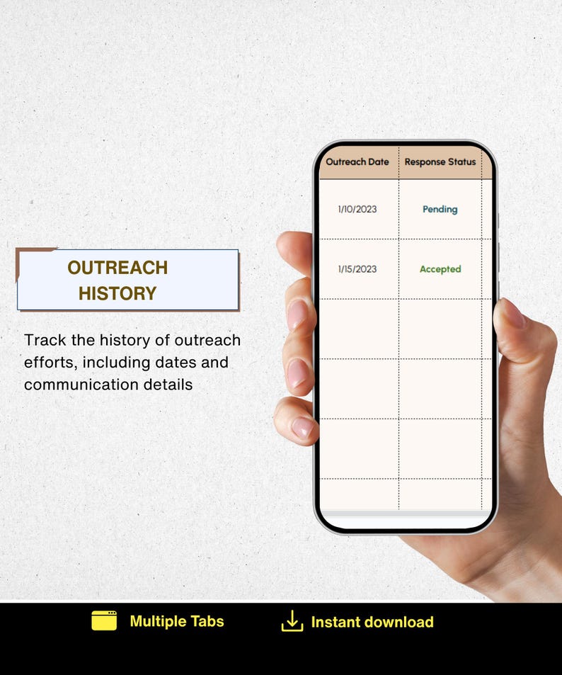 Influencer Outreach Tracker Google Sheet, Brand Collaboration Template ...