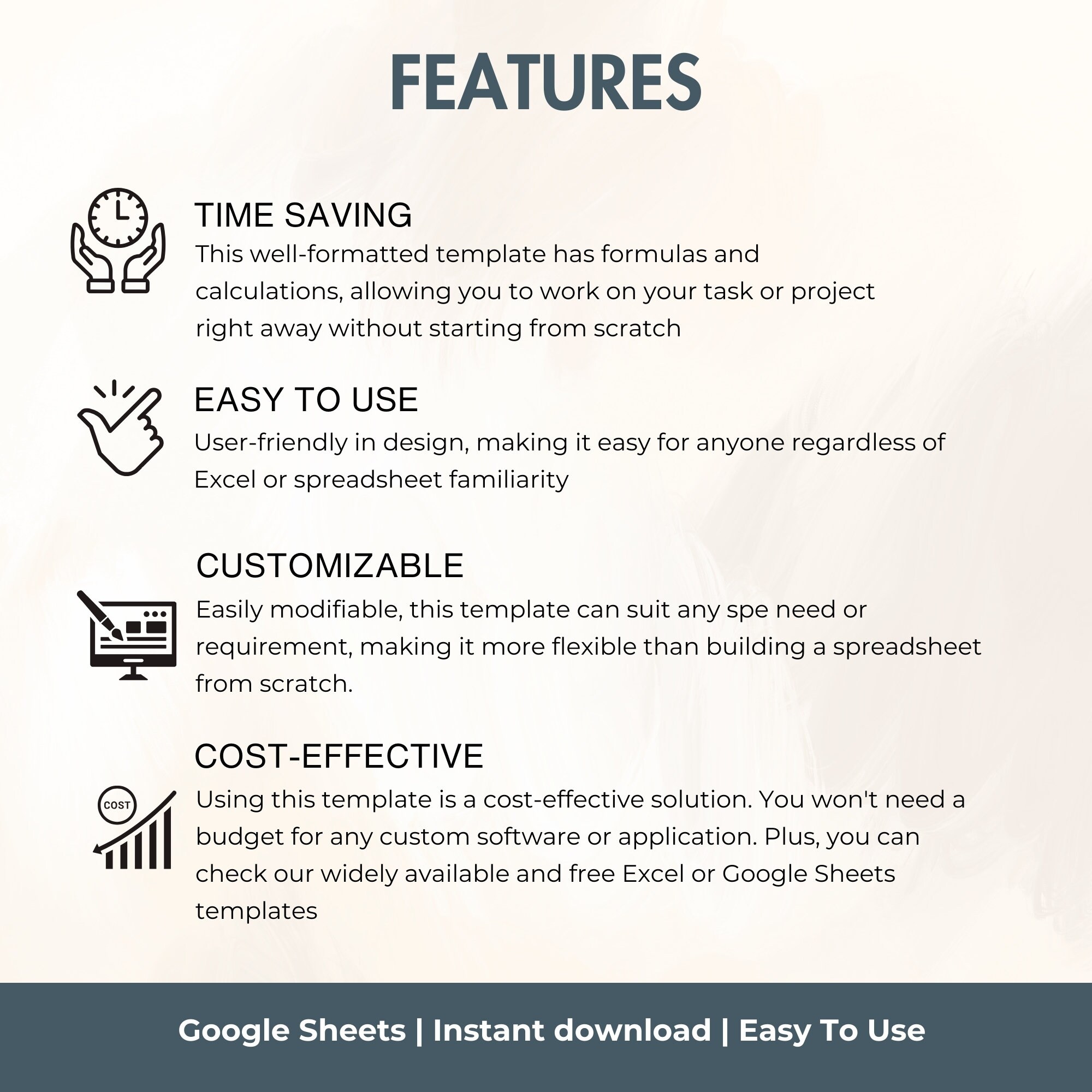 Cost of Goods Spreadsheet Templates for Small Business, Cost Tracker ...