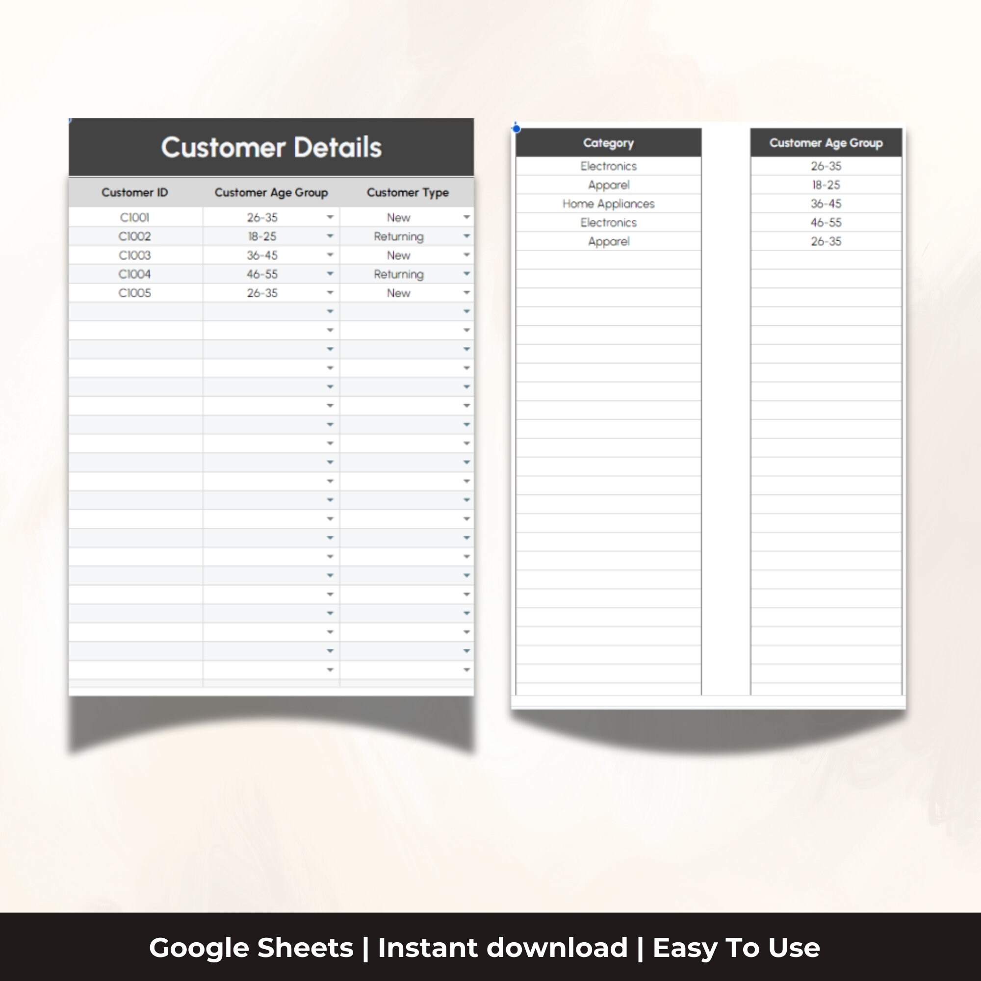Sales and Customer Insights Dashboard Template, Product Details ...