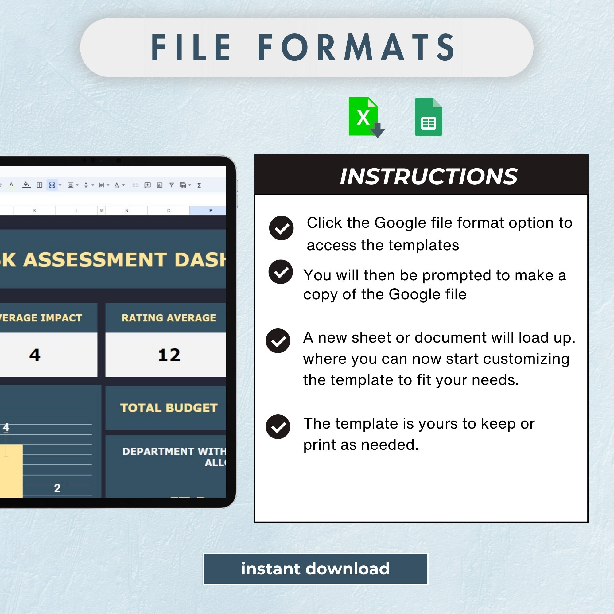 Risk Assessment Dashboard Template, Enhance Decision Making, Risk ...