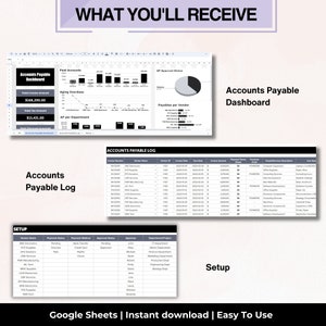 Accounts Payable Dashboard Excel Template: Small Business Finance ...