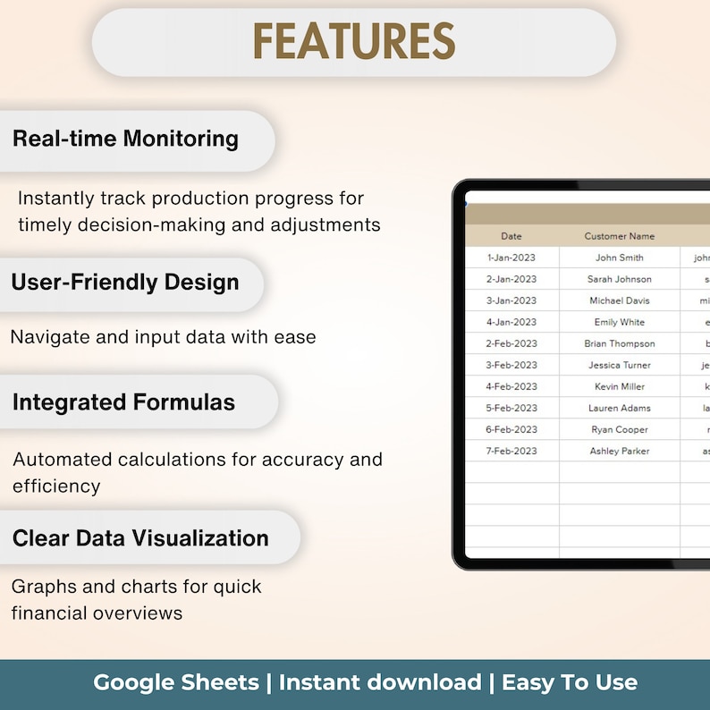 Customer Satisfaction Dashboard Excel Template: KPI Metrics (digital ...