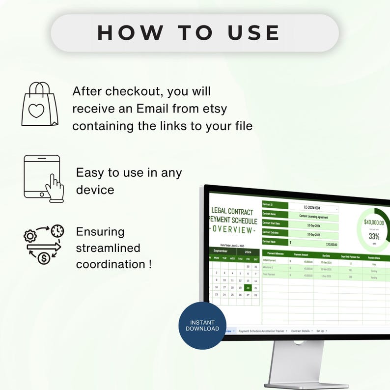 Legal Contract Payment Schedule Template: Automation Tracker (google ...