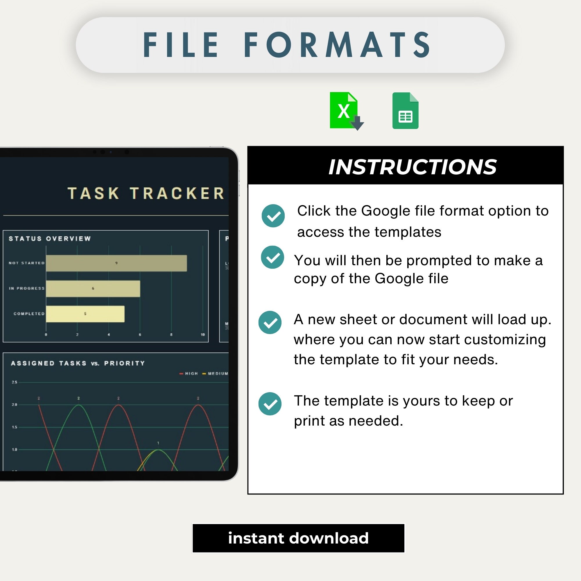 The Ultimate Task Tracker Excel Dashboard Template, Priority Matrix ...