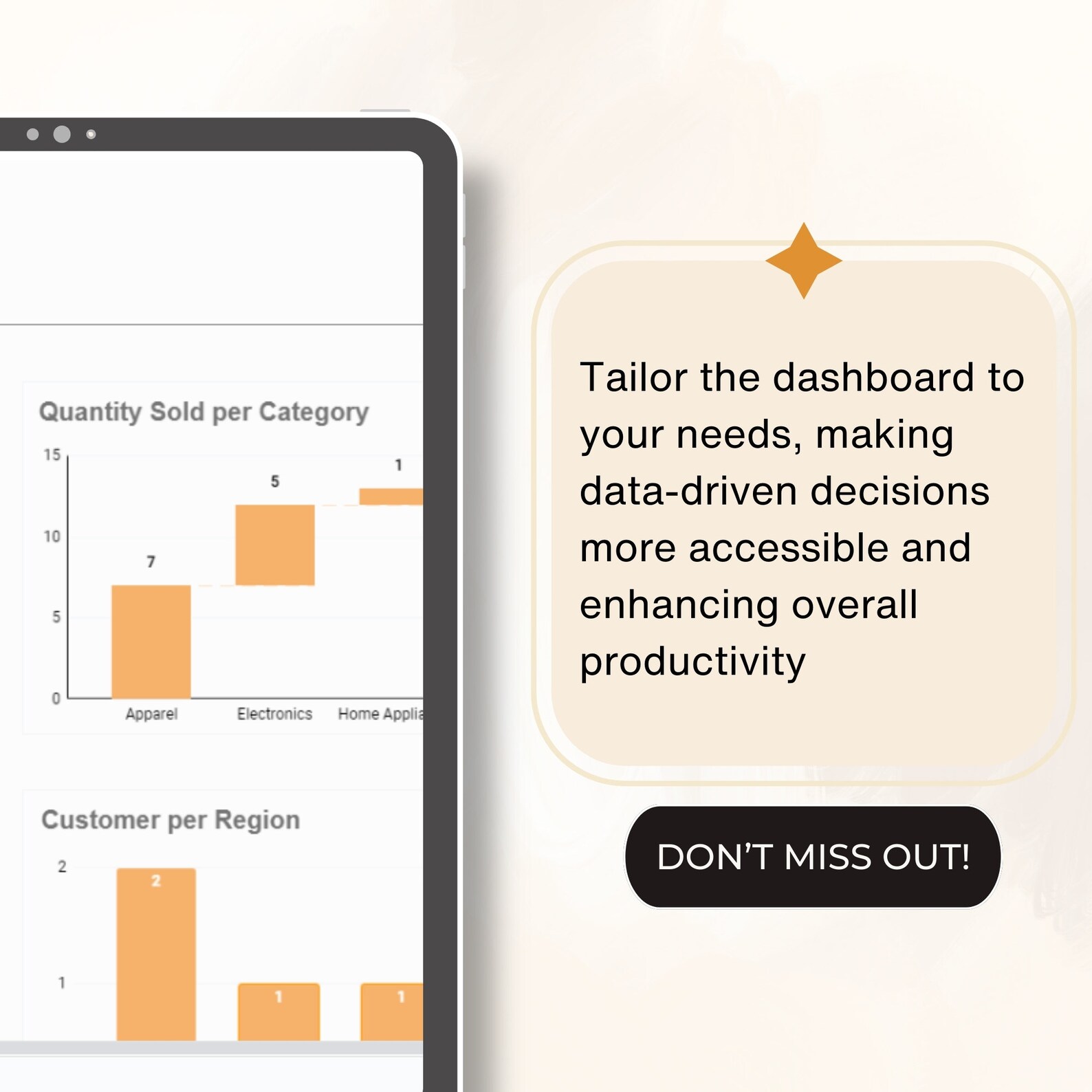 Sales and Customer Insights Dashboard Template, Product Details ...