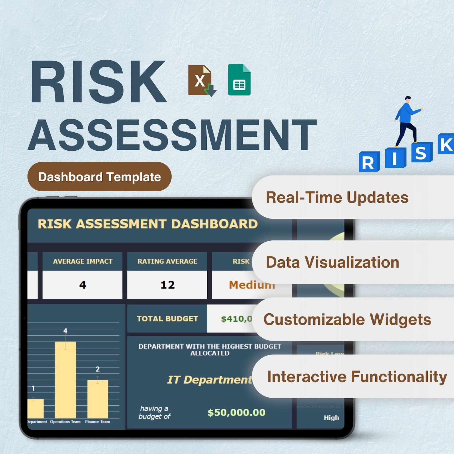 Risk Assessment Dashboard Template, Enhance Decision Making, Risk ...