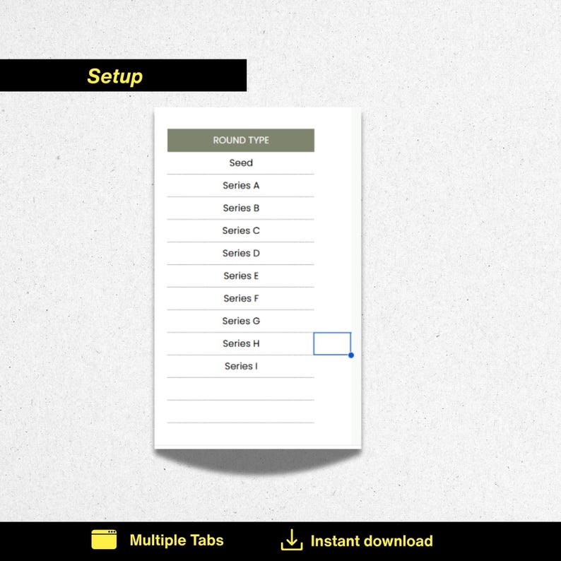 Editable Startup Funding Rounds Tracker Template, Fundraising CRM ...