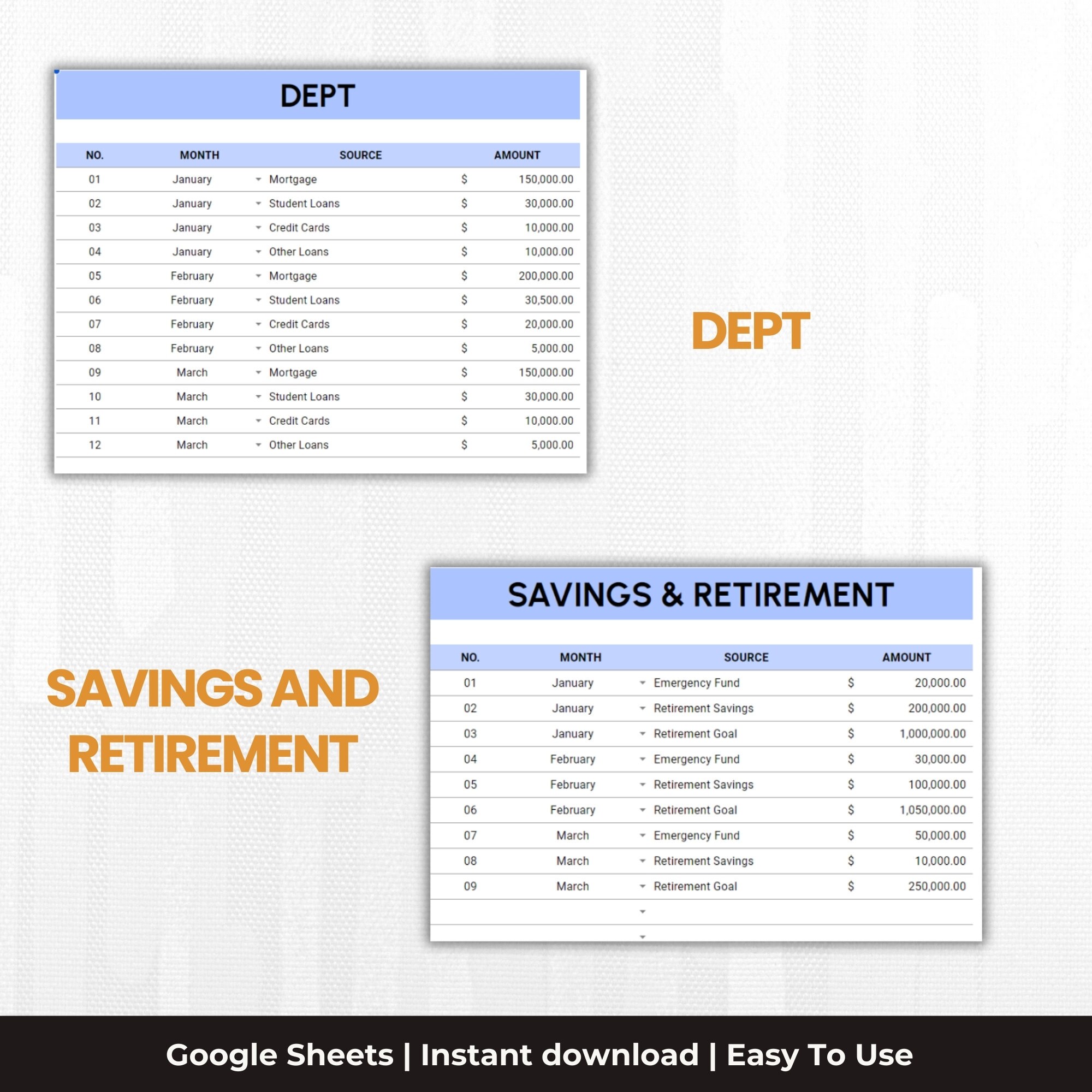 Wealth Dashboard Excel Template: Net Worth & Asset Tracker (digital ...