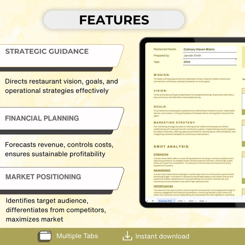 Ultimate Business Plan for Restaurant Business Comparative Market ...