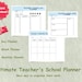 Printable Teacher Planner 2023-2024: Undated School Planner (digital ...