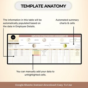 Employee Litigation Risk Assessment HR Template (excel & Google Sheet ...
