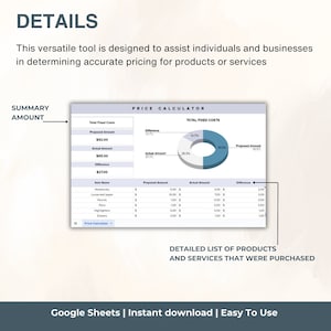 Cost of Goods Spreadsheet Templates for Small Business, Cost Tracker ...