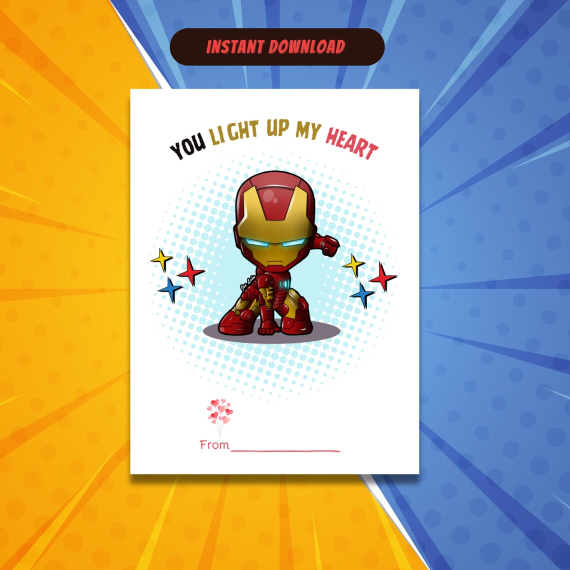 Printable Superhero Valentines Cards and Tags, Superhero Tag, Classroom ...