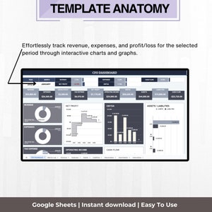 Cfo Dashboard Excel Template, Enhance Decision Making, Amortization ...