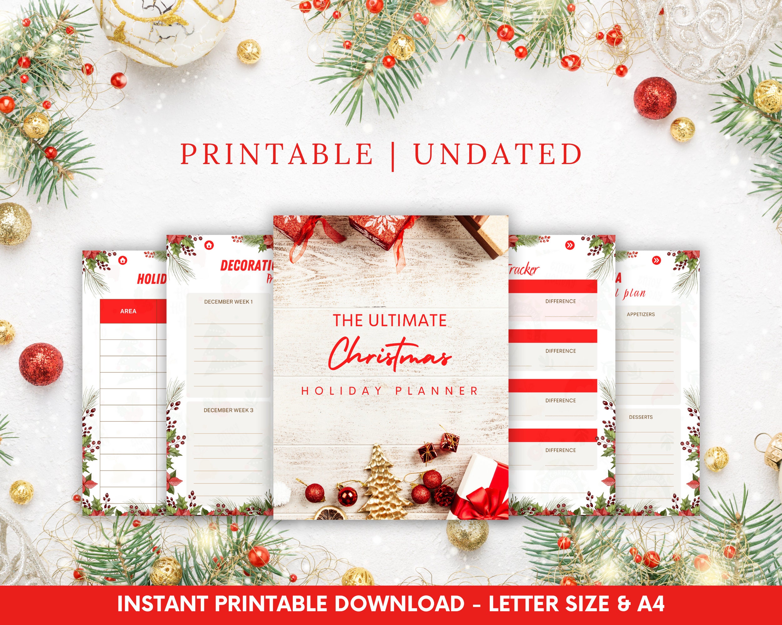 Christmas Planner Printable Christmas Planner Book Christmas Planner ...