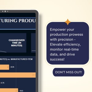 Manufacturing Production Dashboard Template | Inventory Management ...