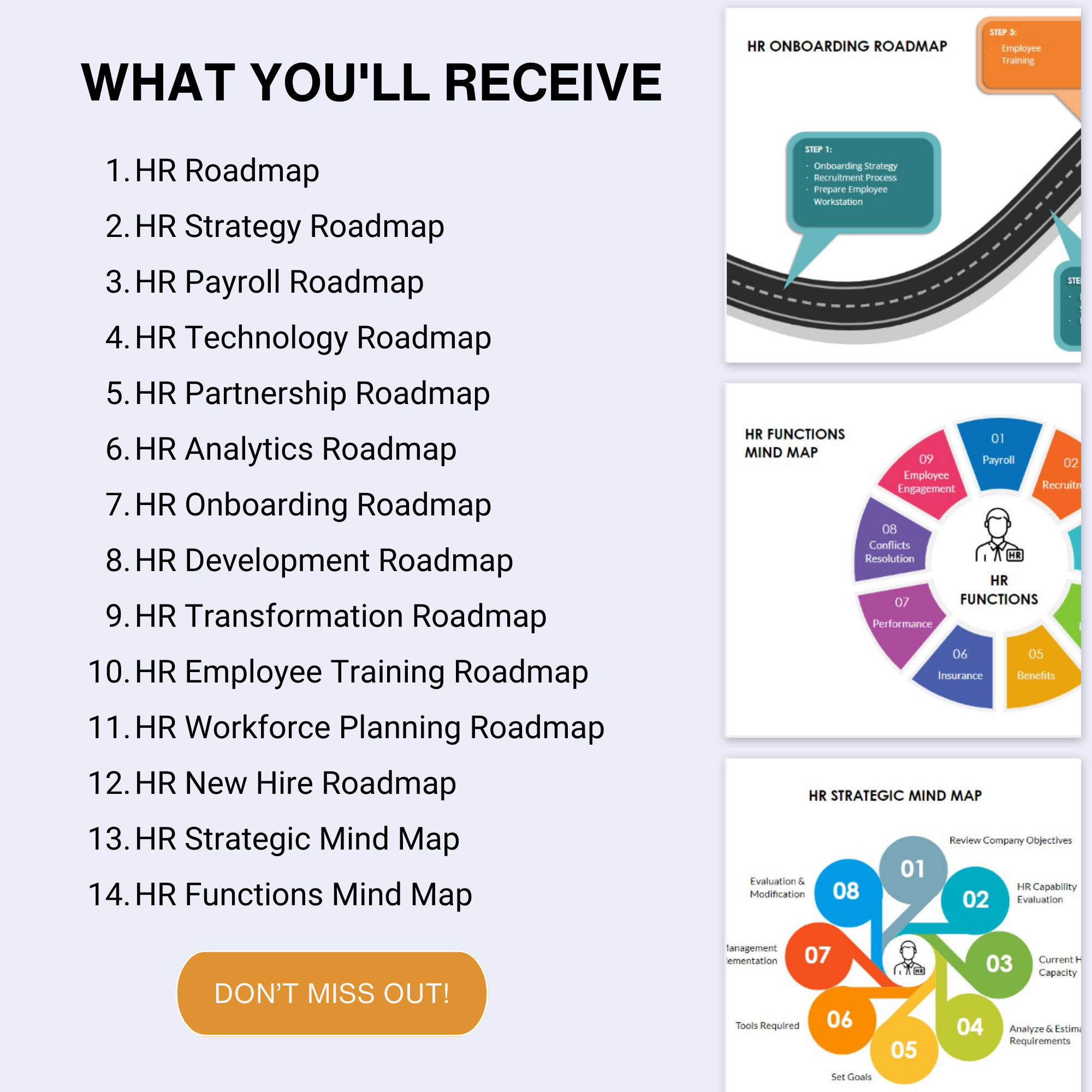 Ultimate HR Roadmap Template Bundle, Editable Roadmap Template, Hr Professional, Employee ...
